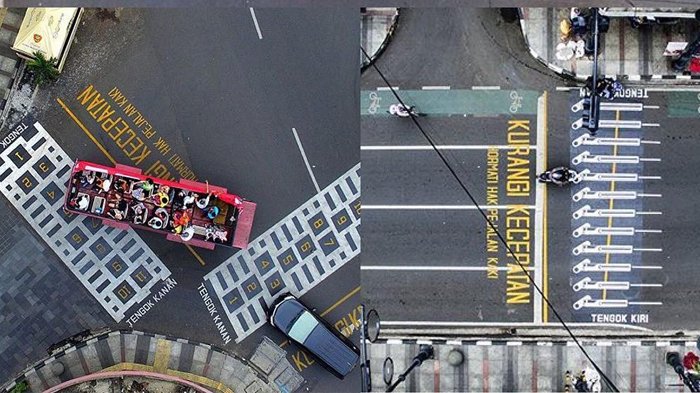 Keren! Begini Penampakan Zebra Cross Unik di Kota Bandung, Ternyata Ini ...