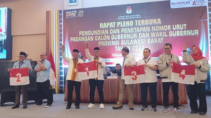 Ini Nomor Urut Paslon Gubernur dan Wakil Gubernur Sulbar - Tribun-sulbar.com