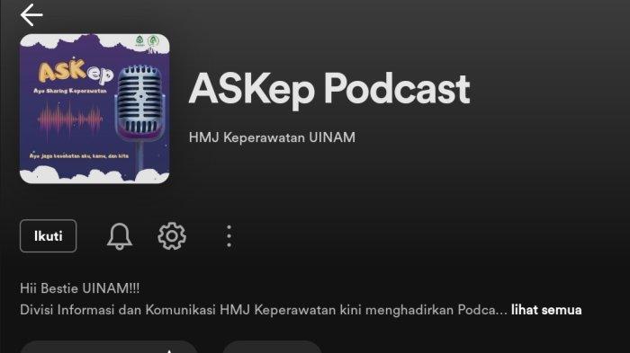 HMJ Keperawatan UIN Alauddin Makassar Berbagi Informasi Kesehatan via Program ASKep Podcast ...