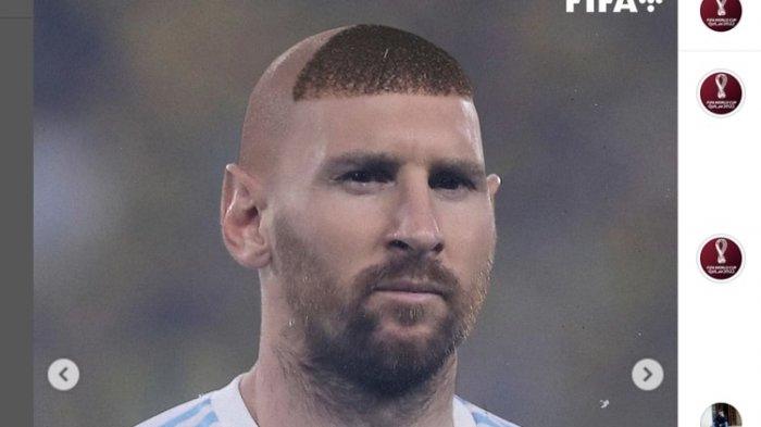 LIHAT Gaya Lionel Messi Bergaya Rambut Kuncung Ala Ronaldo Nazario ...