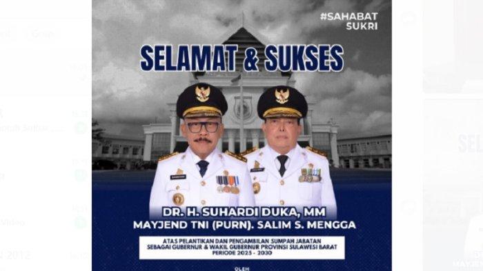 Suhardi Duka-Salim S Mengga Resmi Jabat Gubernur dan Wakil Gubernur Sulbar: Prabowo Ucapkan ...