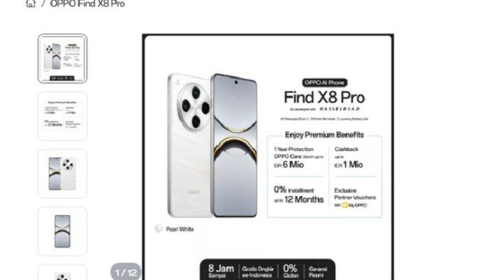 INTIP Spesifikasi HP OPPO Find X8 Pro Keluaran Terbaru OPPO Harga Hampir Rp 20 Juta - Tribun ...