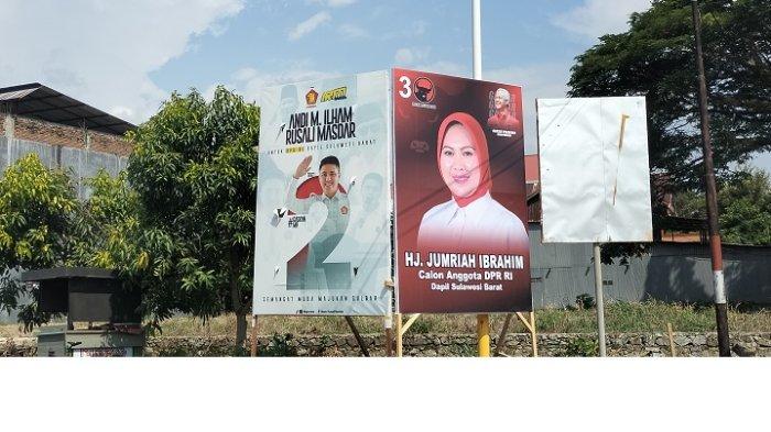 BESOK! Bawaslu Polman Turunkan Paksa Baliho Caleg Tabrak Aturan - Tribun-sulbar.com