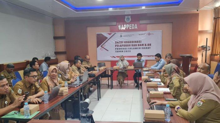 Kanwil Kemenkumham Sulbar Ikuti Rakor Pelaporan RANHAM B0.8 Tahun 2022 - Tribun-sulbar.com