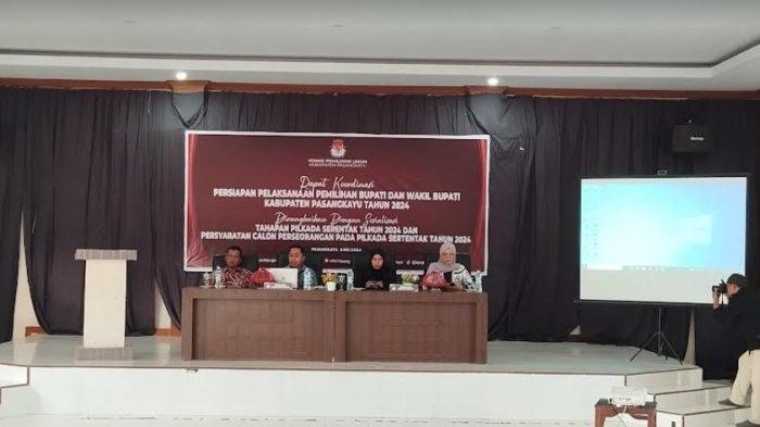 KPU Pasangkayu Rakor Persiapan Pelaksanaan Tahapan Pilkada 2024 - Tribun-sulbar.com