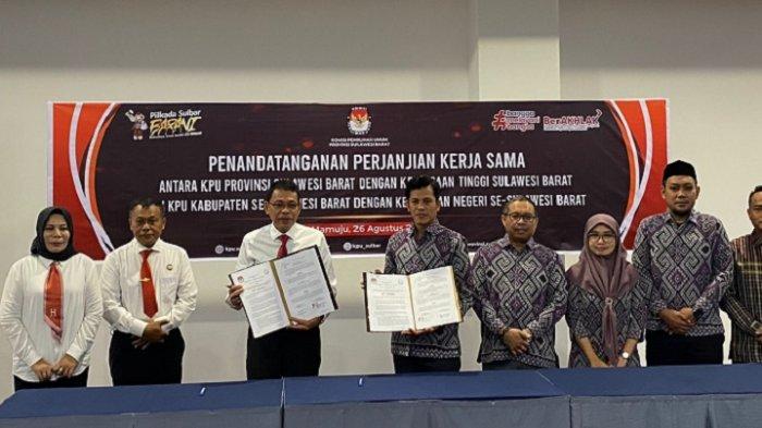 KPU Sulbar Gandeng Kejaksaan Tinggi Sukseskan Pilkada 2024 - Tribun-sulbar.com