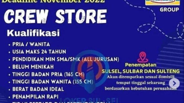 Loker Sulbar - Indomaret Buka Lowongan Kerja Crew Store Wilayah Kerja Sulbar - Tribun-sulbar.com