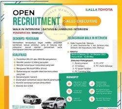 Lowongan Kerja - Kalla Toyota Butuh Sales Executive Penempatan Mamuju - Tribun-sulbar.com
