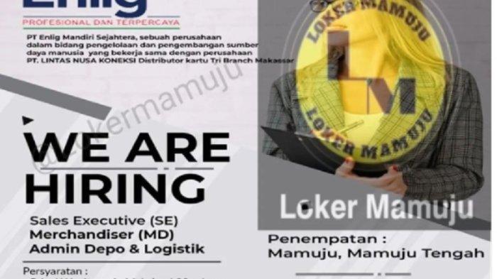 Loker Sulbar - PT Enlig Buka Lowongan Kerja 3 Posisi Penempatan Topoyo Mamuju Tengah - Tribun ...