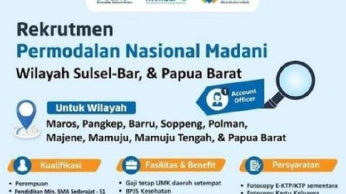 Loker Sulbar-PNM Buka Lowongan Kerja Besar-besaran Oktober 2022, Cek ...