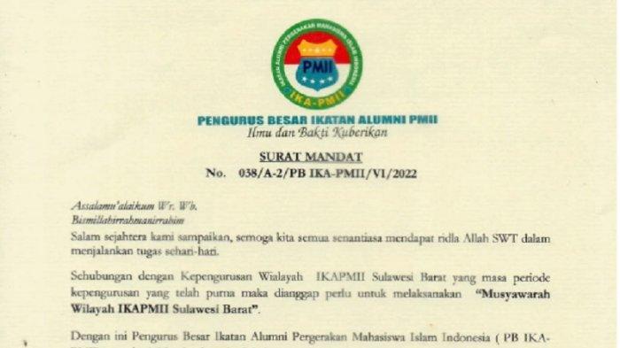 PB IKA PMII Tunjuk Tim Sembilan untuk Laksanakan Muswil IKA PMII Sulbar - Tribun-sulbar.com