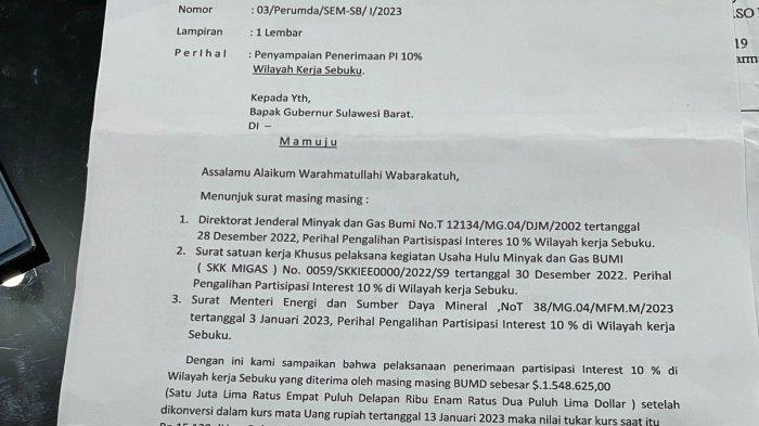 Participating Interest Migas Blok Sebuku 10 Persen, Majene Juga Dapat ...