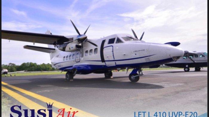 KENAL Pesawat Susi Air LET L 410 UVP-E20, Lintasi Rute Mamuju-Balikpapan, Daya Tampung 19 ...