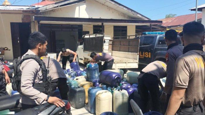 BREAKING NEWS: Polisi Sita 93 Jerigen dan 9 Motor Modifikasi di SPBU ...