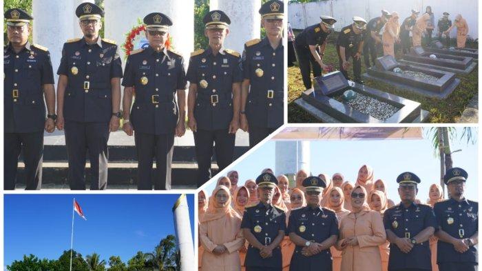 Sambut Hari Bhakti Pemasyarakatan ke-60 Tahun, Kemenkumham Sulbar Upacara Tabur Bunga di TMP ...