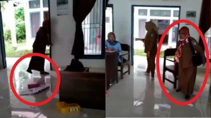 Fakta Video Viral 42 Detik ASN Wanita Ngamuk, Banting Meja dan Kursi ...