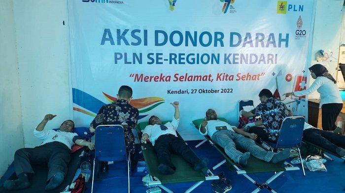 100 Peserta Antusias Ikuti Donor Darah Digelar PLN UPDK Kendari ...