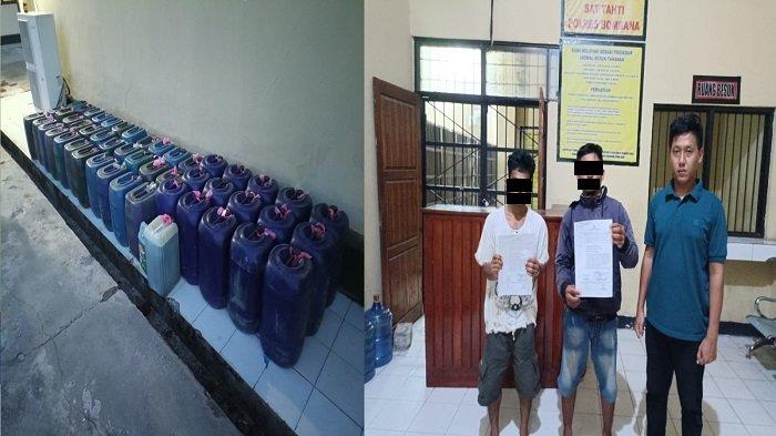 2 Pemuda Diringkus Polisi di Bombana Usai Kedapatan Bawa BBM Ilegal, 48 ...