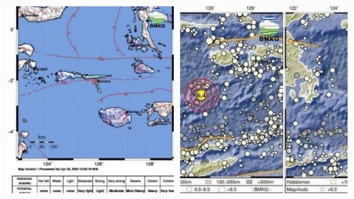 Fakta 3 Kali Rentetan Gempa Wakatobi Sulawesi Tenggara di Laut Banda Terasa ke Buru Selatan ...