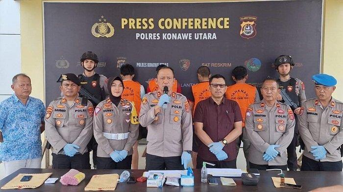 4 Pengedar Narkotika di Konawe Utara Sulawesi Tenggara Ditangkap Polisi, Ini Barang Bukti Disita ...