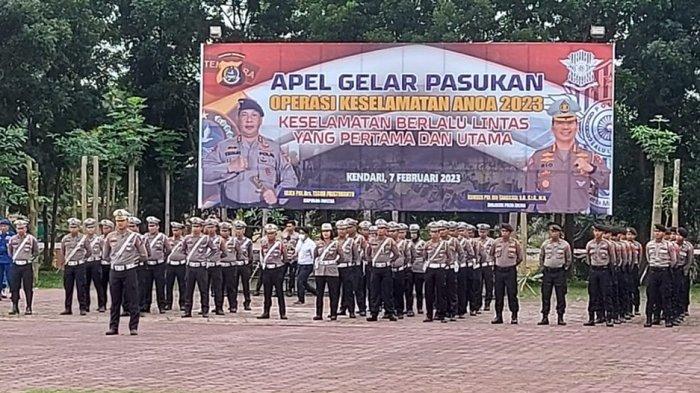 Ditlantas Polda Sultra Turunkan 400 Personil Operasi Keselamatan Anoa 2023 - Tribunnewssultra.com