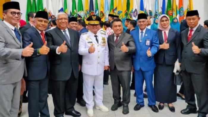 Abdurrahman Shaleh, Asrun Lio, Asmawa Tosepu Hadir Pelantikan Andap Budhi Sebagai Pj Gubernur ...