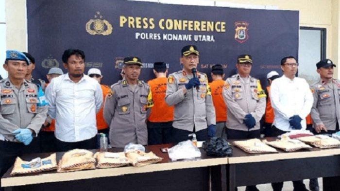 BREAKING NEWS 10 Pelaku Narkoba di Konawe Utara Ditangkap Januari-April, 124,08 Gram Sabu Disita ...