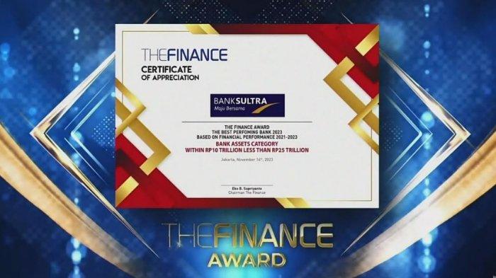 Bank Sultra Raih Penghargaan Top 20 Financial Institution Awards 2023, Miliki Aset Rp12,6 ...