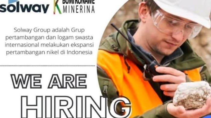 Lowongan Kerja Tambang Solway Group atau Bumi Konawe Minerina Rekrutmen 2 Posisi, Cara Daftar ...