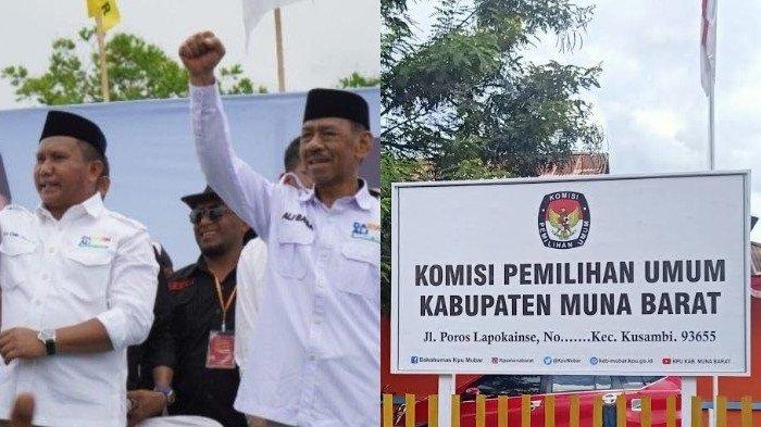 Darwin-Ali Basa Ditetapkan Jadi Paslon Tunggal Pilkada Muna Barat, KPU Sebut Lanjut Undi Nomor ...