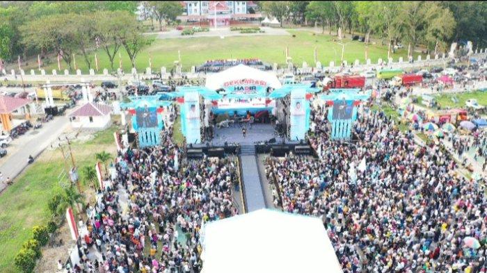 Disambut Simpatisan dan Pendukung, Harmin Ramba dan Dessy Deklarasi ...