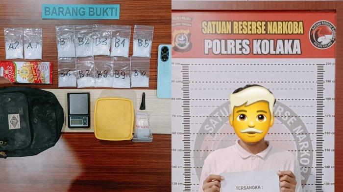 Detik-detik Pengedar Narkoba di Kolaka Sultra Dibekuk Polisi Usai Curigai Gerak Gerik Pelaku ...