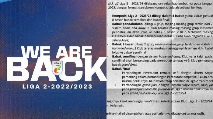 Jadwal RESMI Liga 2 Mulai 8 September 2023: Format 4 Grup, Ada Babak 8 ...