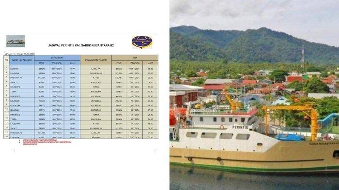 Jadwal dan Rute Kapal KM Sabuk Nusantara 82 Mulai 8-17 Juli 2024 ...