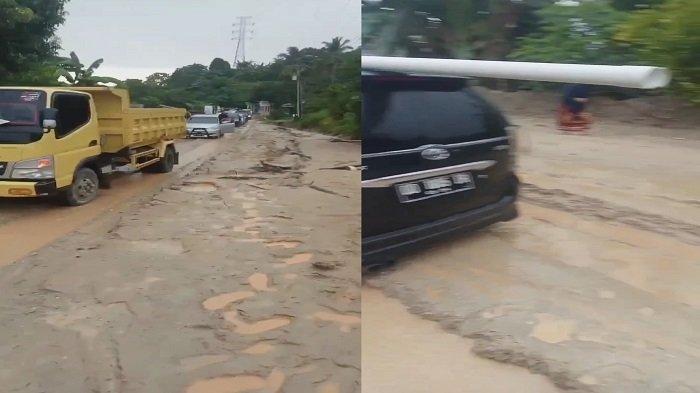 Jalan Berlumpur di Wolo Kolaka Sulawesi Tenggara Dikeluhkan Warga, Mobil Terjebak Tak Bisa Lewat ...
