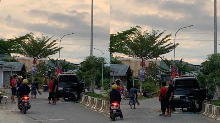 Kecelakaan Tunggal Mobil Pickup Tabrak Trotoar di Kolaka Gegara Hal Ini, Supir Alami Patah ...