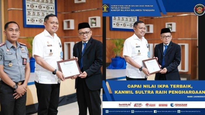Capai Nilai IKPA Terbaik, Kanwil Kemenkumham Sulawesi Tenggara Raih Dua Penghargaan ...