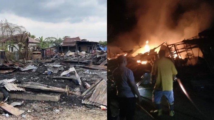 Korsleting Listrik Diduga Jadi Penyebab Kebakaran Kios di Pasar Rahabangga Konawe Sulawesi ...