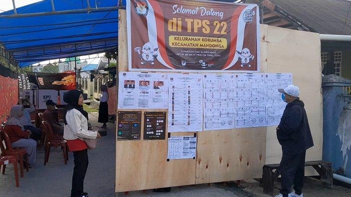 BREAKING NEWS Ketua Tim Pemenangan AMIN Sultra Ali Mazi Nyoblos di TPS ...