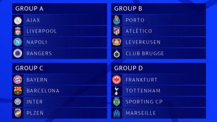 Jadwal Liga Champions 2022/23: Ini Lawan Man City, AC Milan, Real Madrid, Bayern Munchen, dan ...