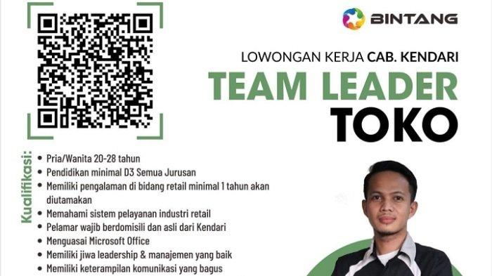 Lowongan Kerja PT Bintang Internasional Cabang Kendari, Buka Loker Team ... Lowongan Kerja PT Bintang Internasional Cabang Kendari, Buka Loker Team ...