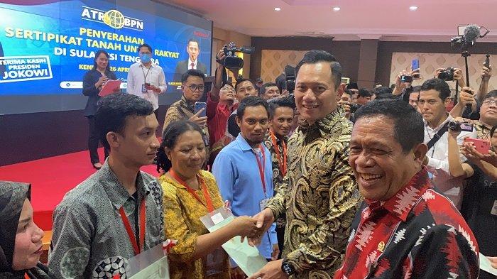 'Terima Kasih Sudah Sambut Saya di Sulawesi Tenggara' Ucap Menteri AHY Saat Bagikan Sertifikat ...
