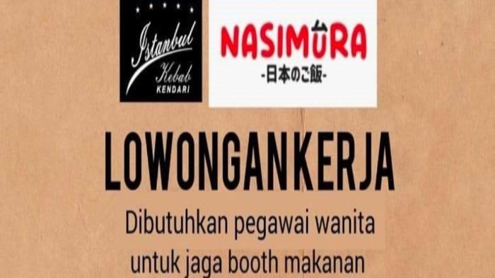 Lowongan Kerja 2023: Nasimura Kendari Sulawesi Tenggara Buka Loker ...