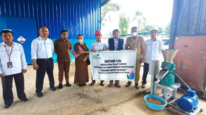 PLN UPDK Kendari Serahkan Mesin Pellet Sampah ke DLHK Kendari, Program Limbah Jadi Energi ...