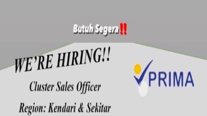 Lowongan Kerja Kendari PT Prima Raya Solusindo Buka Loker Sales Officer ...
