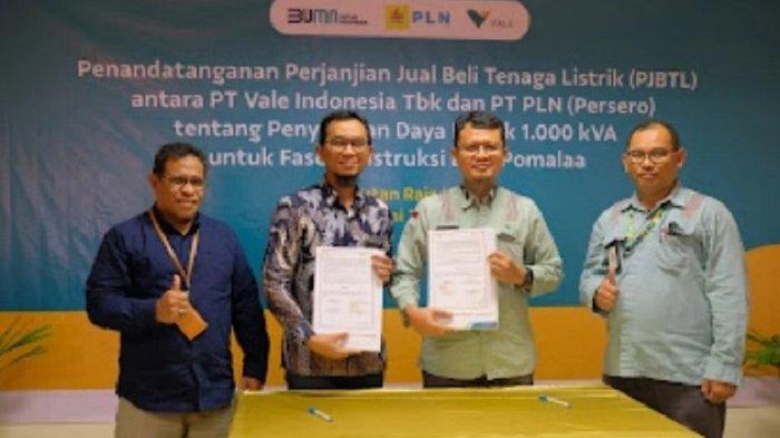 PT Vale Perkuat Kerja Sama PLN, Dukung Ketersediaan Daya Listrik Fase Konstruksi Blok Pomalaa ...