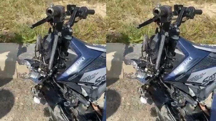 Penampakan Motor Korban Meninggal Kecelakaan di Kendari Sultra, Batok ...