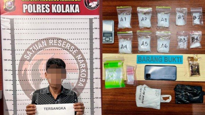 Pengedar Narkoba di Pomalaa Kolaka Sulawesi Tenggara Disergap Polisi saat Naik Motor, Sita 350 ...