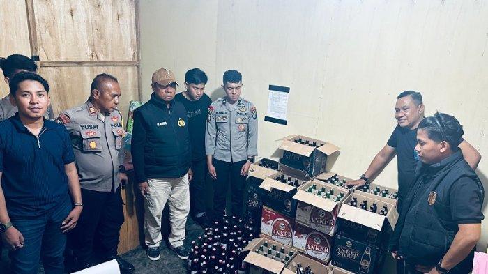 Polres Buton Tengah Razia THM Jelang Pilkada, Sita Ratusan Botol Miras ...