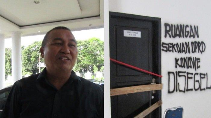 Soal Penyegelan Ruangan Sekwan dan Bendahara DPRD Konawe Sultra, Ini Kata Ketua DPRD Dr Ardin ...